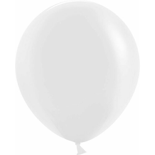 Шарики воздушные (18'/46 см) Белый, пастель, 25 шт. набор шаров на праздник