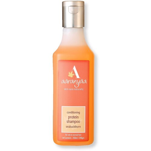 Conditioning PROTEIN SHAMPOO sea buckthorn, Aaranyaa (Кондиционирующий шампунь С протеинами облепиховый, Аараньяа), 250 мл.