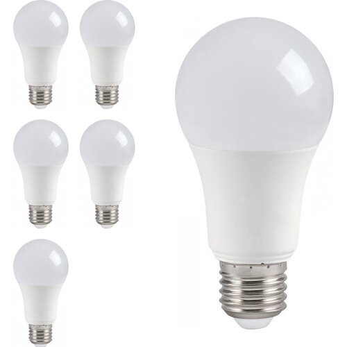 Светодиодная лампа IEK Eco 13W эквивалент 110W 6500K 1170Лм E27 груша (комплект из 5 шт.)