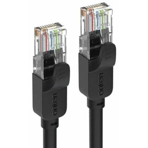 Кабель для интернета Патч-корд UTP Onten E601 RJ45, CAT.6e, 2м черный