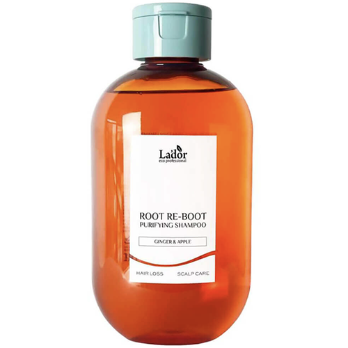 Шампунь Lador Root Re-Boot Purifying Shampoo (Ginger & Apple) для чувствительной и жирной кожи головы с имбирем и яблоком, 300 мл