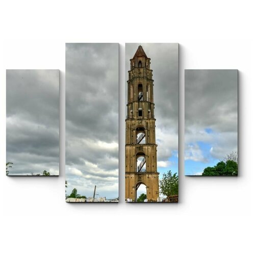 Модульная картина Старинная башня140x105