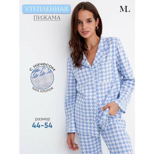 Пижама  Modellini, размер 54, голубой