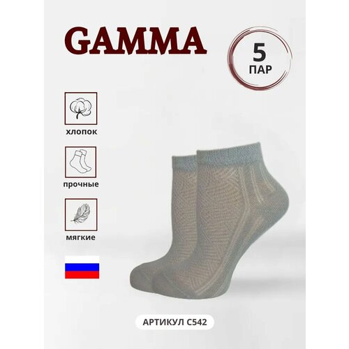 Носки Гамма 5 пар, размер 24/29, серый