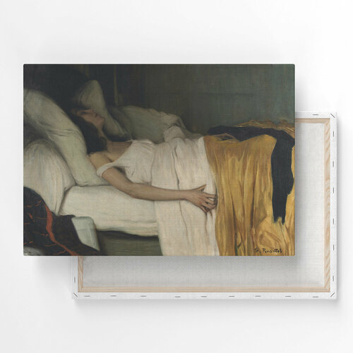 Картина на холсте, репродукция / Сантьяго Рузиньол - The Morphines Girl / Размер 40 x 53 см