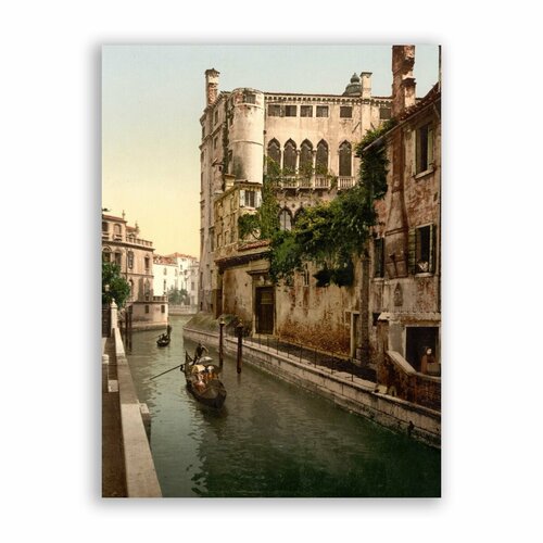 Постер, плакат на бумаге / Rio San Trovaso and palace, Venice, Italy / Размер 60 x 80 см
