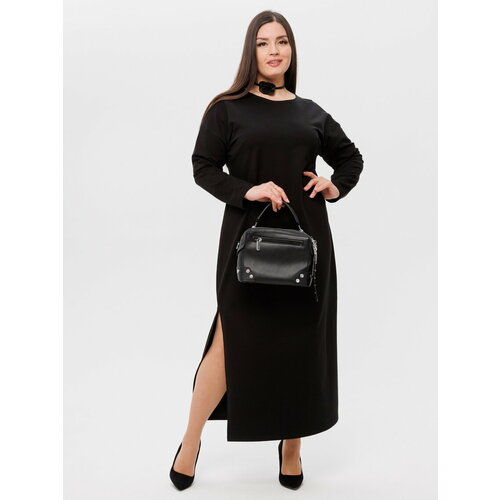 Платье Elena Tex, размер 58, черный