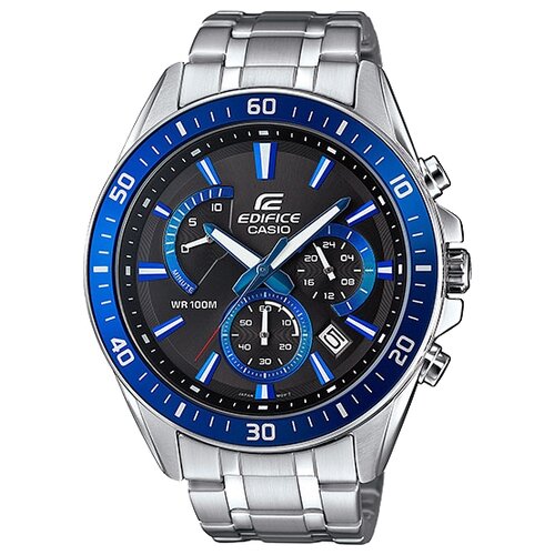 Наручные часы CASIO Edifice 995, серебряный, синий