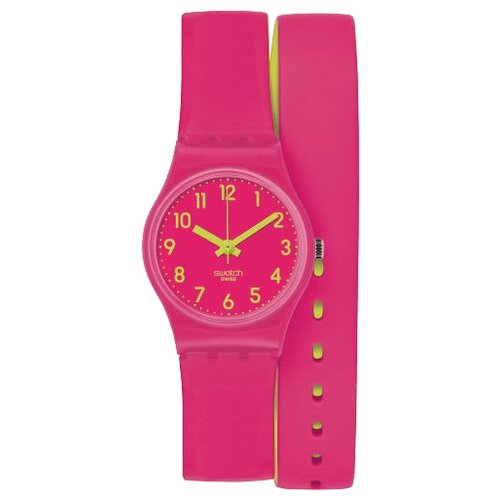 Наручные часы swatch, розовый, белый