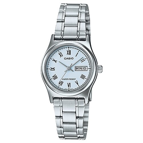 Наручные часы CASIO Collection LTP-V006D-2B, серебряный, голубой