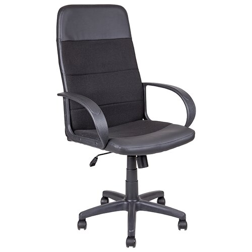 Компьютерное кресло АЛВЕСТ AV 112 офисное, обивка: искусственная кожа/текстиль, цвет: черный