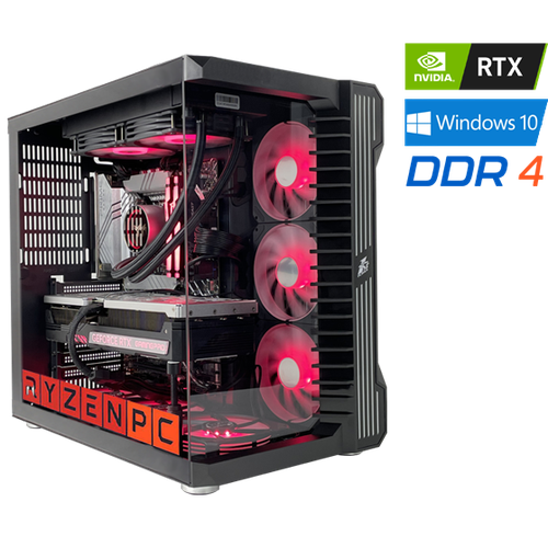 Настольный компьютер RyzenPC GAME 83504875 (AMD Ryzen 7 5700X 3.4 ГГц, AMD B550, 64 DDR4, SSD: 2000 Гб, SSD: 2000 Гб, NVIDIA GeForce RTX 4060 8 Гб, WI-FI, Без привода, 650 Вт, 1stPlayer SP9, Windows 10 Home)