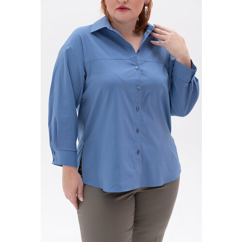 Рубашка  meera mi, размер 56, голубой