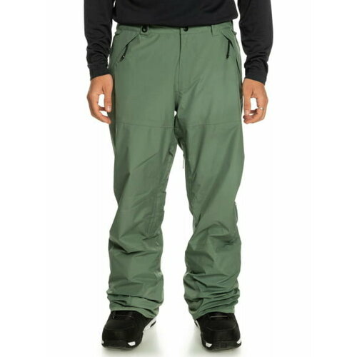 Брюки Quiksilver, размер XL, зеленый