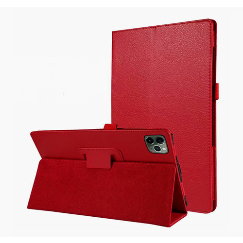 Фирменный чехол-обложка с подставкой MyPads для Apple iPad Pro 12.9 2020/ 2021 (MHNF3 /K3 /Q3) (MHR83 /43 /E3) (MXFA2, MY2J2, MXAU2) красный, кожаный