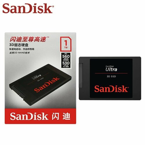 1ТБ SSD диск SanDisk Ultra 3D 2.5"