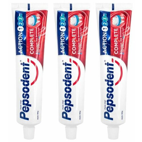 Pepsodent Зубная паста Действие 123 Комплекс (Action 123 Complite), 190 гр, 3 шт