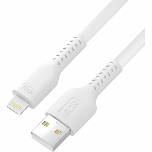 GCR Кабель 1.0m USB AM/Lightning - поддержка всех IOS, MFi, белый, GCR-54251 Greenconnect GCR-54251