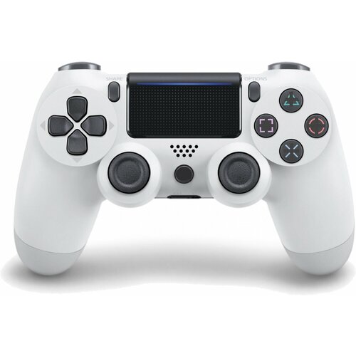 Беспроводной геймпад для PlayStation 4, модель Белый V2. Джойстик совместимый с PS4, PC и Mac, Apple, Android