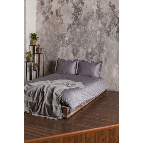 Постельное белье 1.5 спальное Luxberry Daily Bedding стальное (150x210 / 220x240 / 50x70 (1шт))