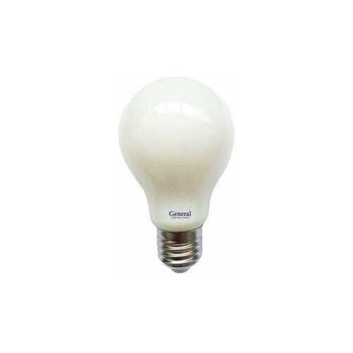 Светодиодная LED лампа General Lighting ЛОН A60 E27 13W(1130lm) 4500K 4K 60x105 филамент (нитевидная) матовая 649939