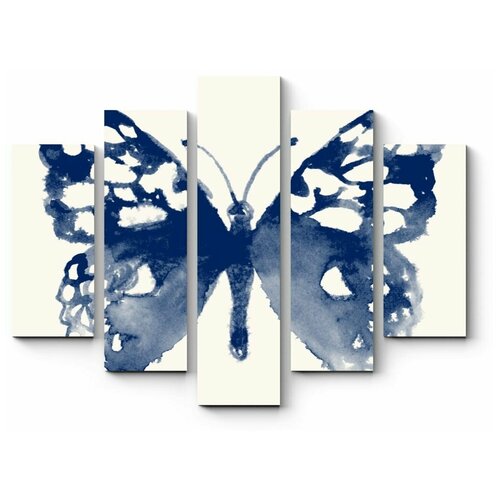 Модульная картина Бабочка, акварель 145x116