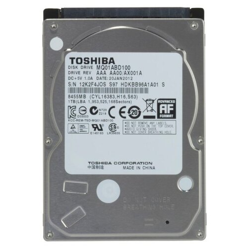 Жесткий диск Toshiba 1 ТБ MQ01ABD100