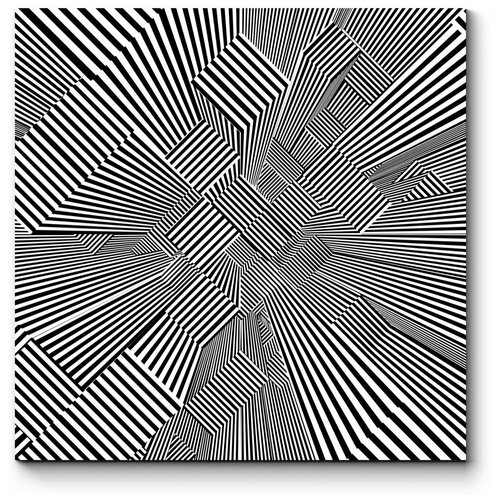 Модульная картина Трехмерный лабиринт 40x40