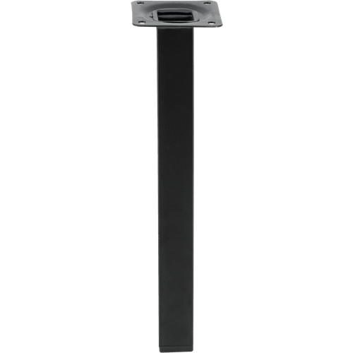 Ножка квадратная 250х25 мм сталь максимальная нагрузка 50 кг цвет черный