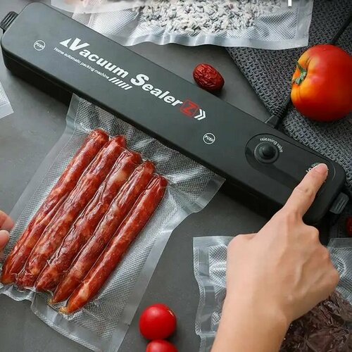 Вакуумный запайщик Vacuum sealer, вакууматор для пищевых продуктов, упаковщик, для хранения и замораживания овощей, фруктов, мяса, орехов