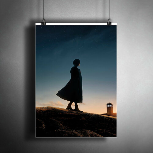 Постер плакат для интерьера "Сериал: Доктор Кто. Doctor Who. Актриса Джоди Уиттакер" / Декор дома, офиса, комнаты, квартиры A3 (297 x 420 мм)