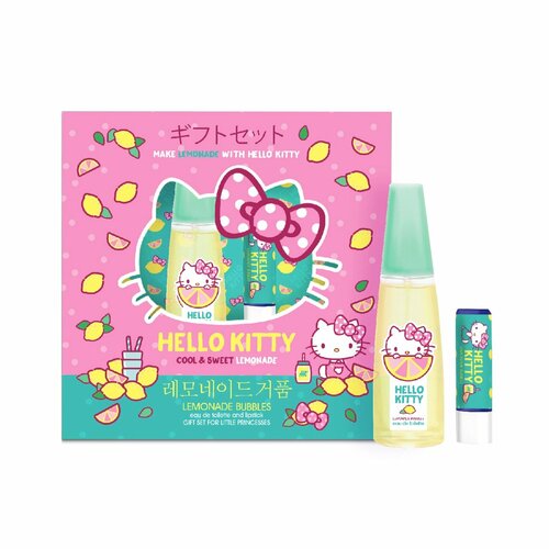 Hello Kitty Подарочный набор маленькой принцессы "Lemonade bubbles" туалетная вода и помада