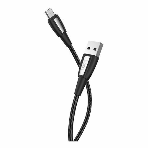 Дата-кабель Hoco X39 USB-MicroUSB (2.4 А) 1 м, черный