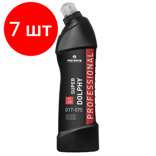 Комплект 7 штук, Профхим сантех кисл гель д/удал налет, д/акрил Pro-Brite/SUPER DOLPHY, 0.75л