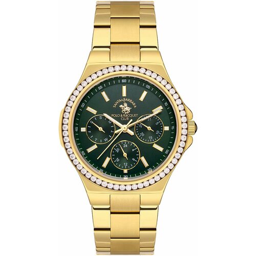 Наручные часы SANTA BARBARA POLO & RACQUET CLUB, золотой, зеленый