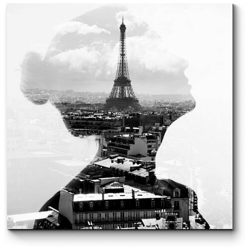 Модульная картина Очарование Парижем 70x70
