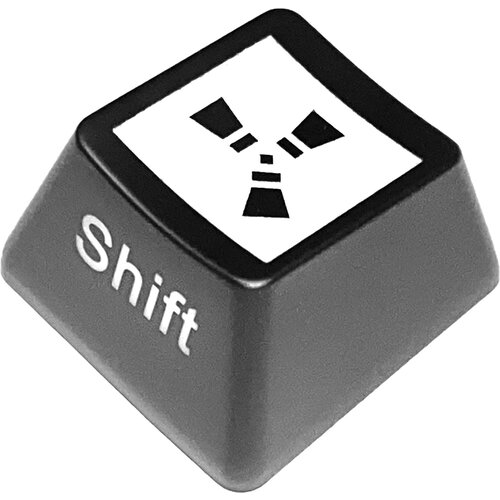 Кейкап Rust для механической клавиатуры – SHIFT (черный, 1u, OEM R1)