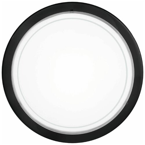 Настенно-потолочный светильник EGLO Planet 1 83159, E27, 25 Вт, кол-во ламп: 1 шт., 3000 К, цвет арматуры: черный, цвет плафона: белый