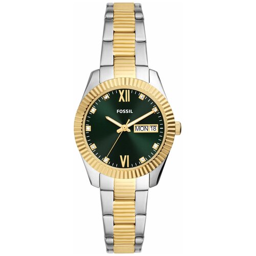 Наручные часы FOSSIL Scarlette ES5240, золотой, зеленый