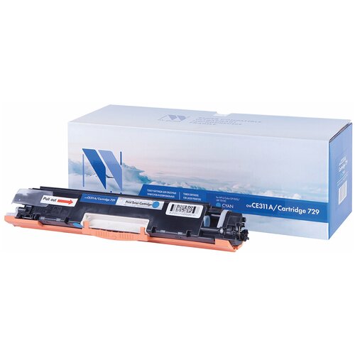 Картридж NV Print CE311A/ 729 Голубой для принтеров HP LaserJet Color Pro 100 M175a/ M175nw/ CP1025/ CP1025nw/ Canon i-SENSYS LBP7010C/ LBP7018С, 1000 страниц