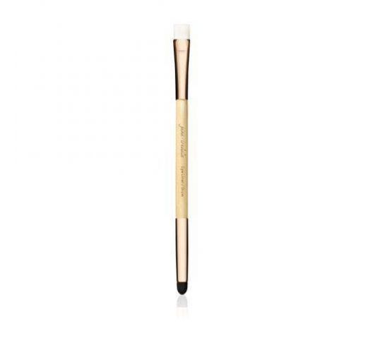 Jane Iredale, Кисть двухсторонняя для нанесения макияжа Eye Liner/Brow Brush, для растушевки и подводки