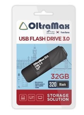 USB Flash Drive 32GB - OltraMax 320 3.0 OM-32GB-320-Black