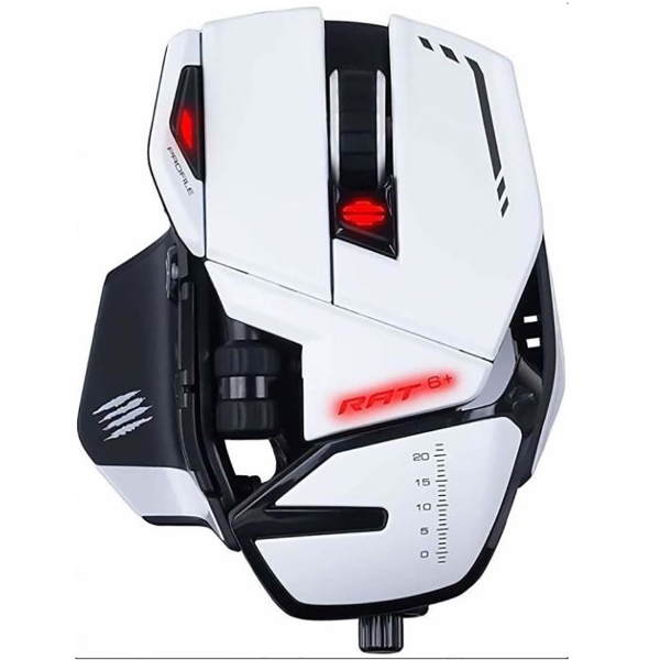 Игровая мышь Mad Catz R.A.T. 6+ White (MR04DCINBL000-0)