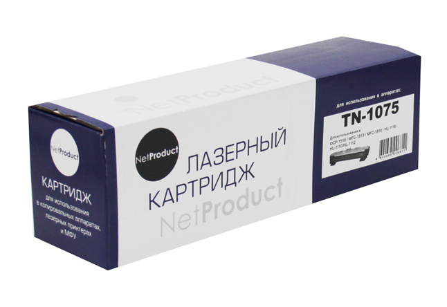 Картридж для лазерного принтера NetProduct TN-1075 Black