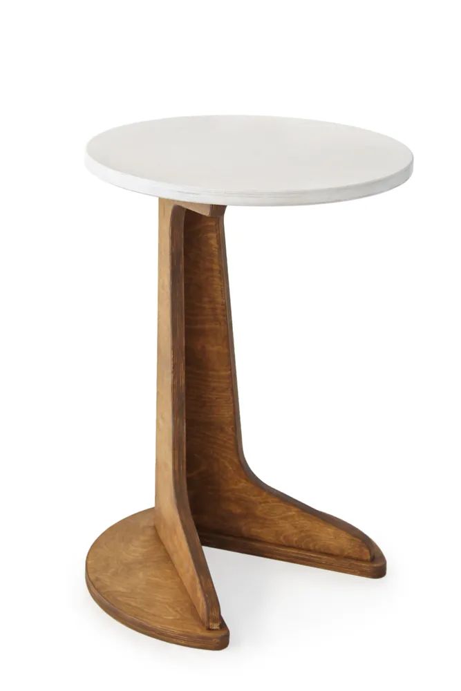 Журнальный стол круглый, прикроватный кофейный современный дизайнерский, дерево, WOODOOX