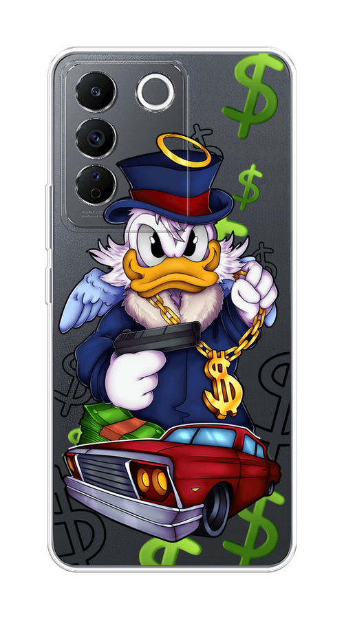 Чехол на Vivo V27e "Scrooge McDuck with a Gold Chain"