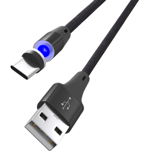 Магнитный кабель Hoco X52, USB To Type-C, 1м, черный