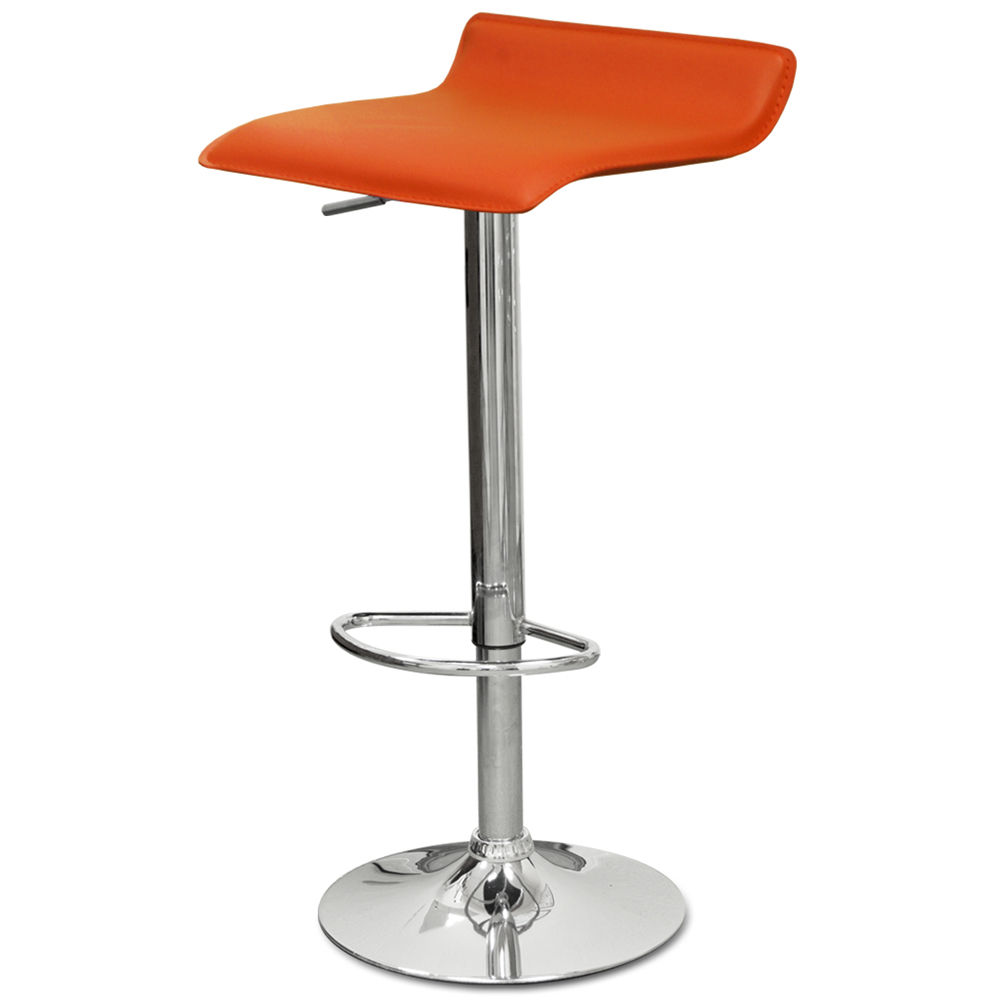Барный стул Barneo N-38 Latina оранжевая экокожа