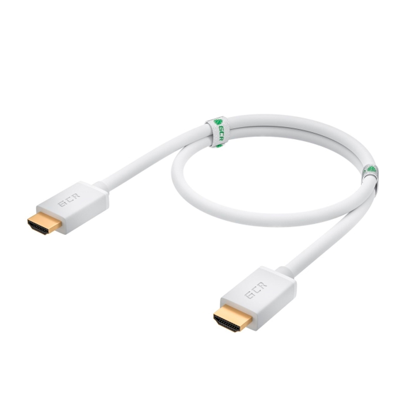 Кабель GCR HDMI 2.0 0.3м, белый (GCR-HM761-0.3m)