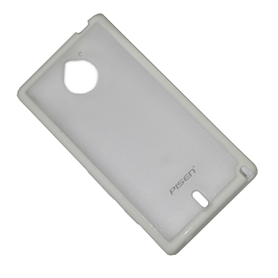 Чехол для Sony MT27i (Xperia Sola) задняя крышка пластиково-силиконовый Pisen <белый>